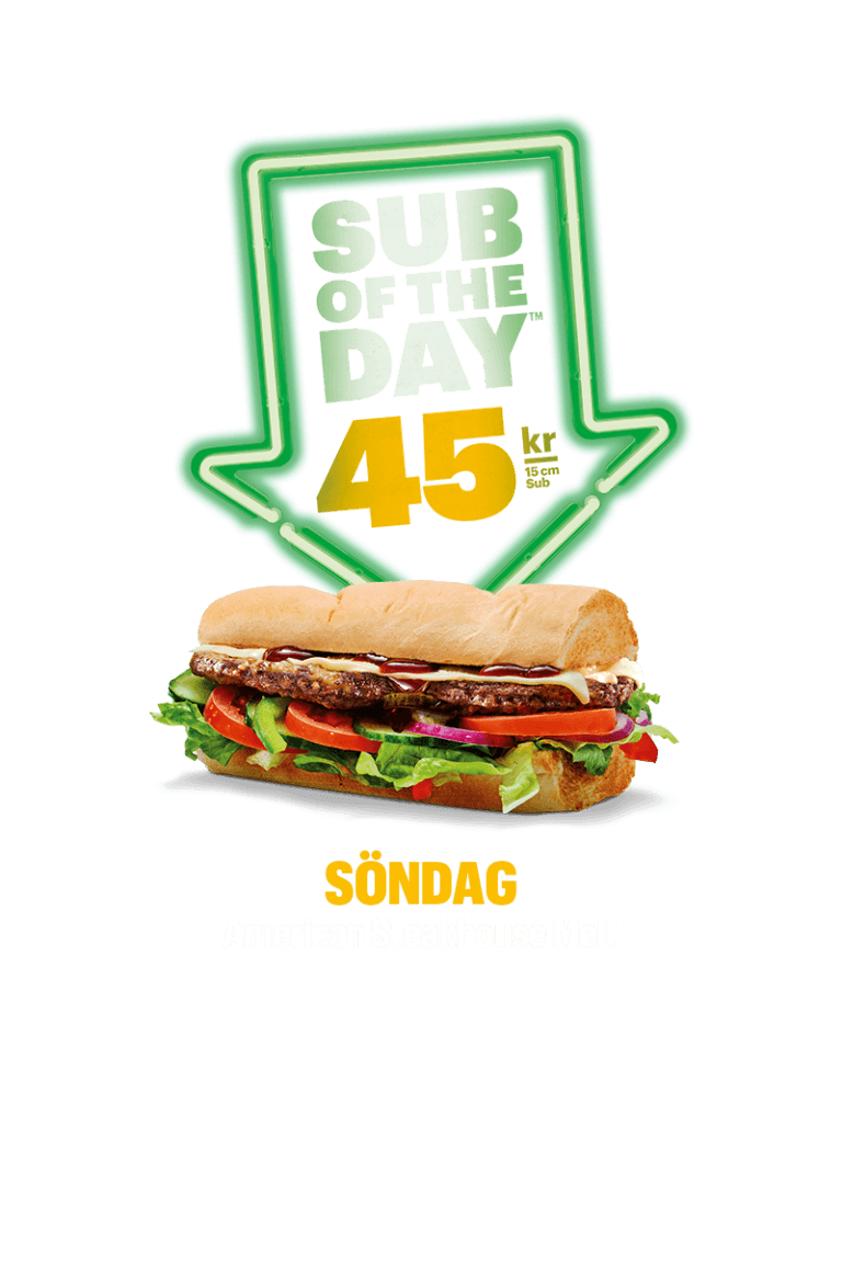 Sub of the Day - Måndag till Söndag - Subway