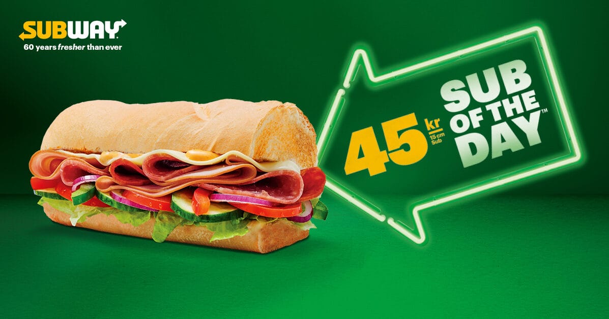 Sub of the Day - Måndag till Söndag - Subway