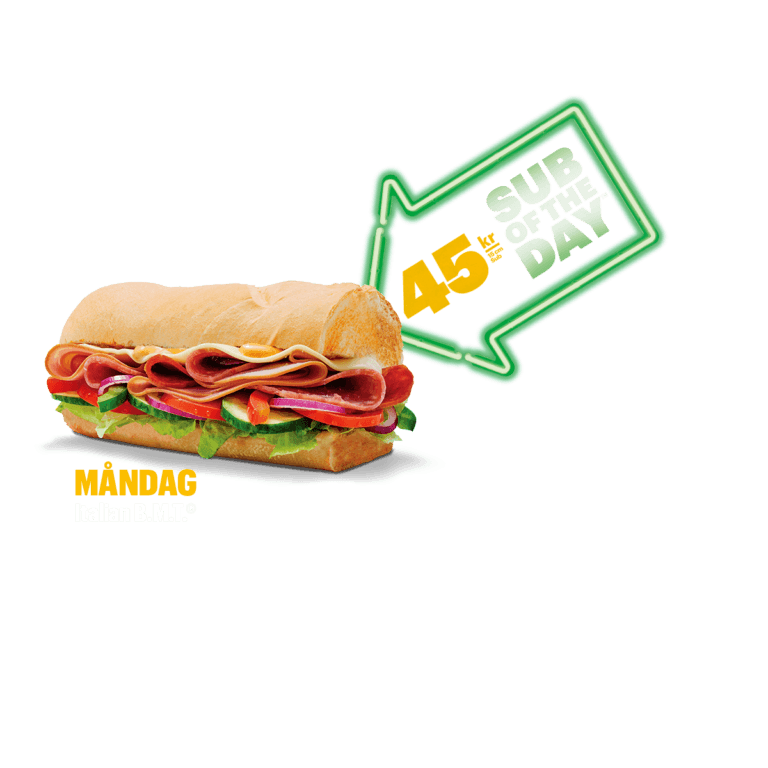Sub of the Day - Måndag till Söndag - Subway